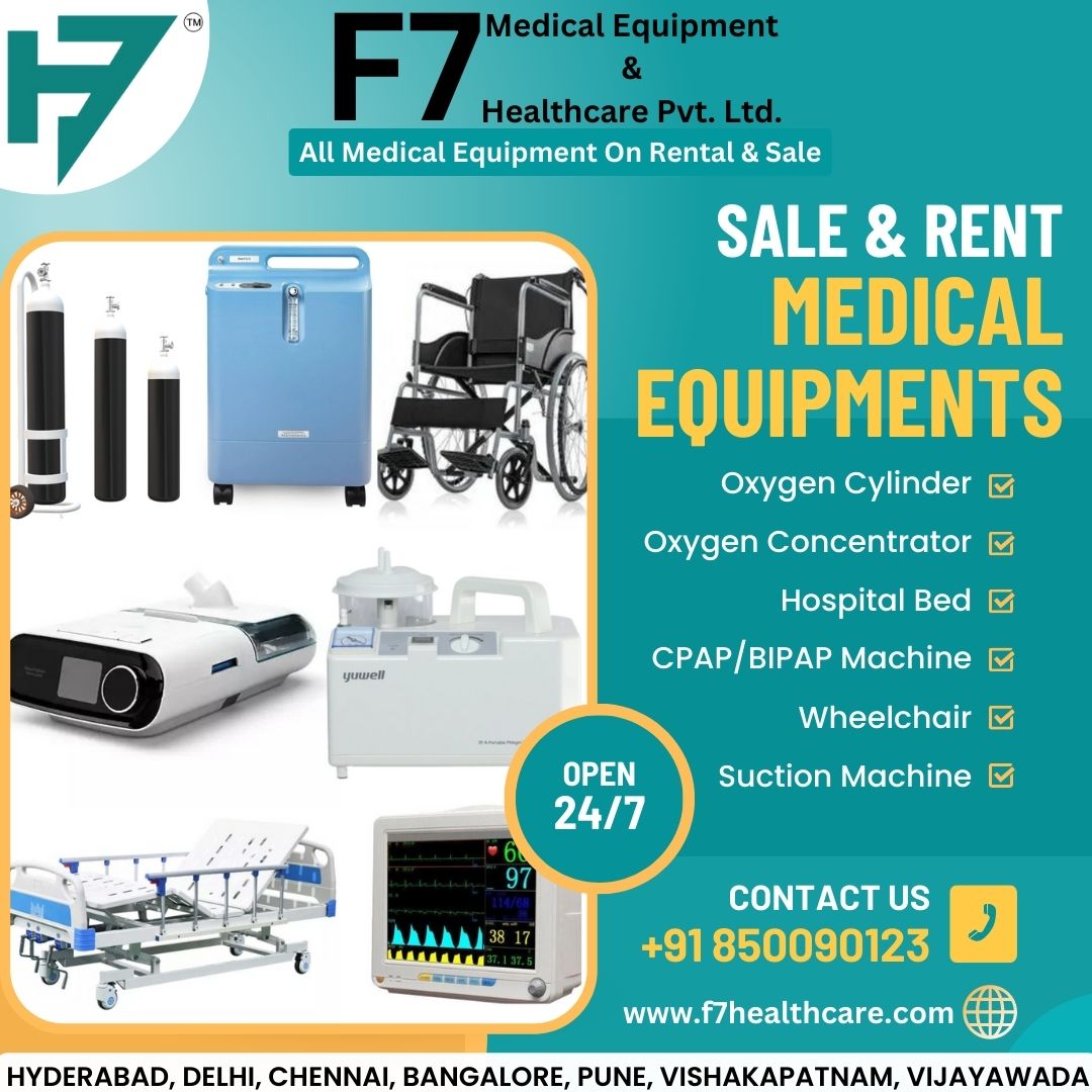 Oxygen Cylinder For Rent And Sale - F7 Healthcare Pvt Ltd